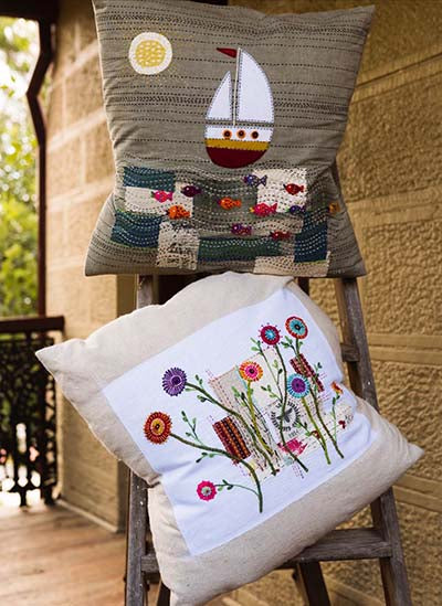 Flying Fish Kits - by Wendy Williams - Boro'd Cushions Pattern – The ...